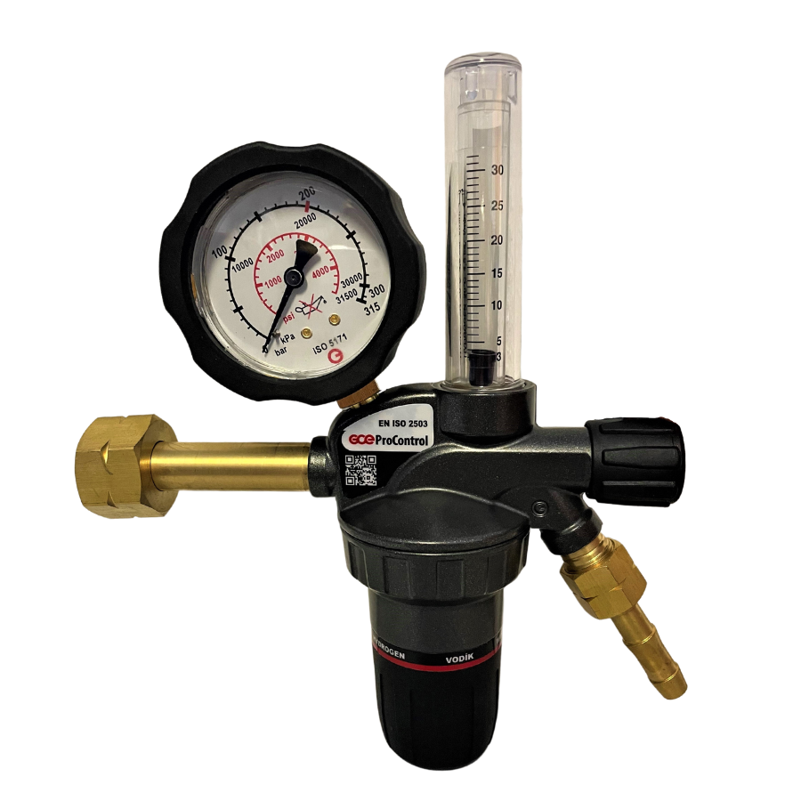 Druckminderer-Wasserstoff GCE ProControl 200 bar - 30 l/min mit ...